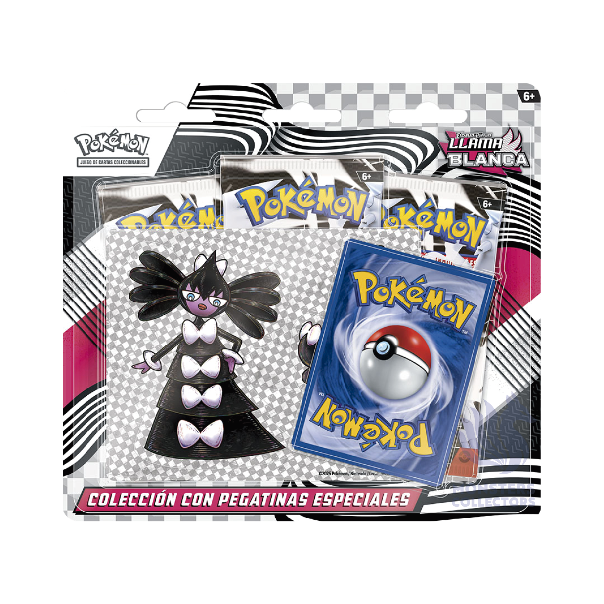 Blister de 3 Sobres Pokémon Llama Blanca Español - Monsters Collectors